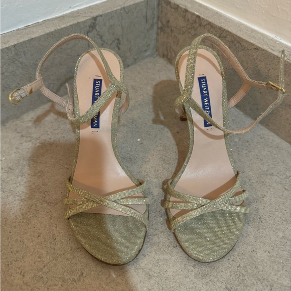 Stuart Weitzman | Shoes | Stuart Weitzman Gold High Heel Sandals | Poshmark